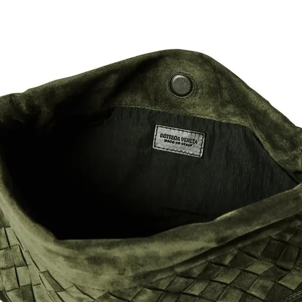 Bottega Veneta Woven Suede Pouch Bag - No