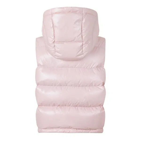 Moncler Sleeveless Quilted Down Vest With Detachable Hood