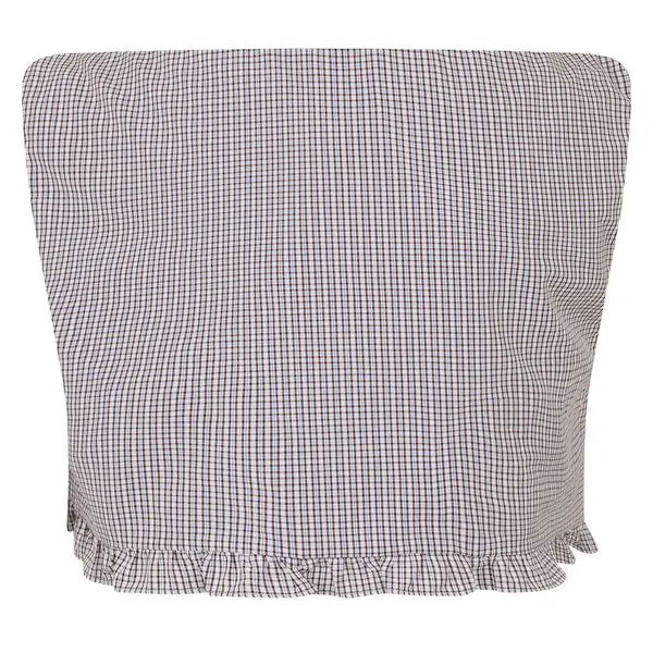 Miu Miu Check Crop Top