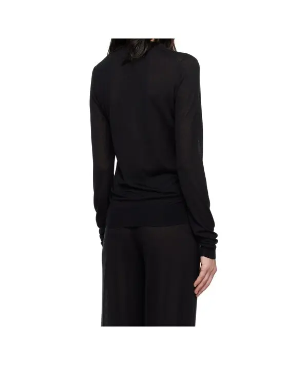 TOTEME Ribbed Hem Crewneck Knitted Jumper