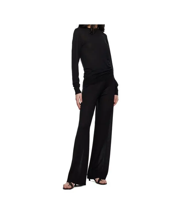 TOTEME Ribbed Hem Crewneck Knitted Jumper