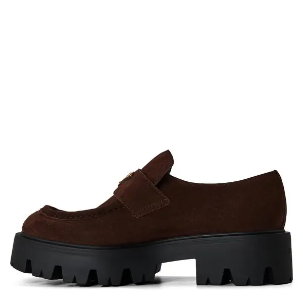 Prada Suede Lug Sole Loafers