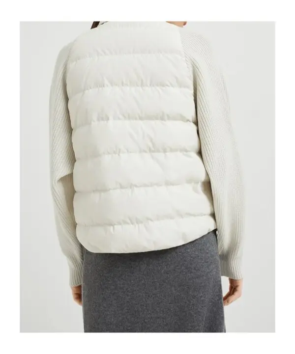 Brunello Cucinelli Long Sleeve Quilted Jacket