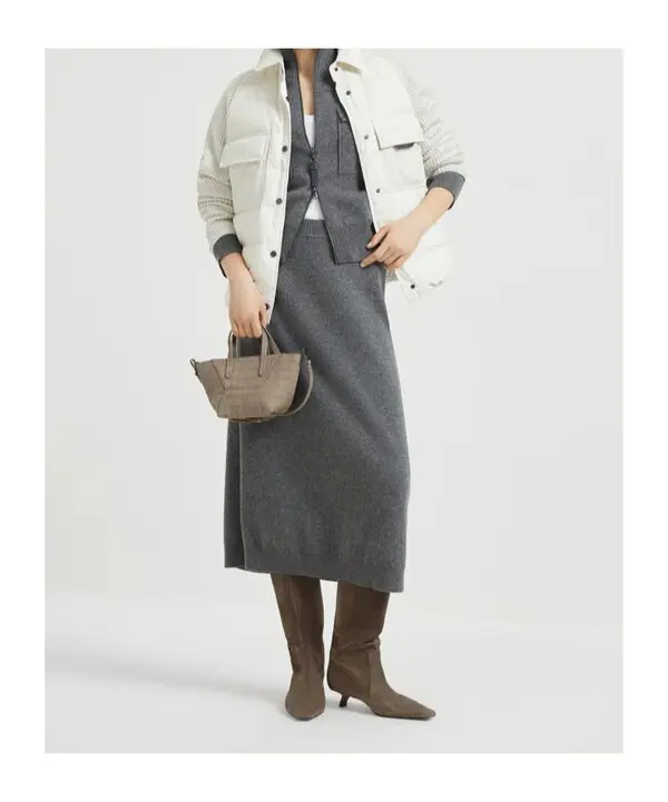 Brunello Cucinelli Long Sleeve Quilted Jacket