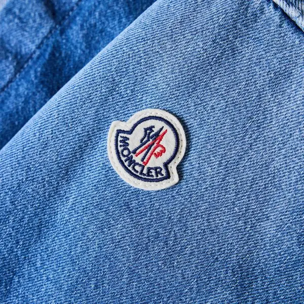 Moncler Cropped Denim Trucker Jacket