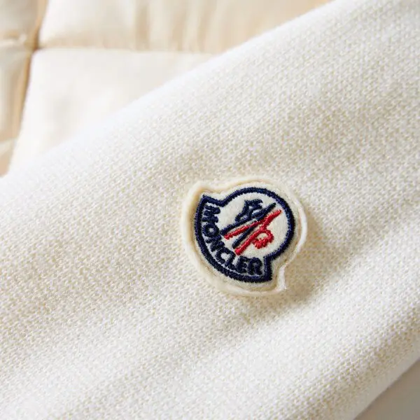 Moncler Hybrid Quilted Bomber Jacket With Knit Sleeves