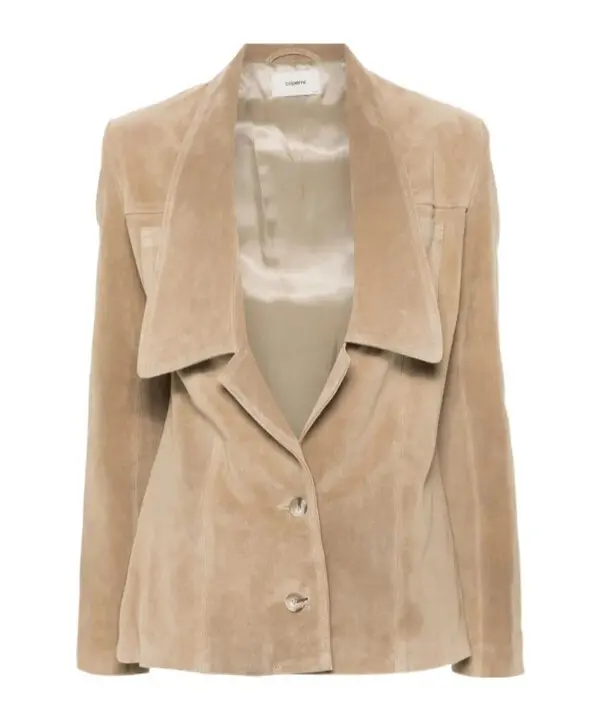 Coperni Suede Single-breasted Jacket