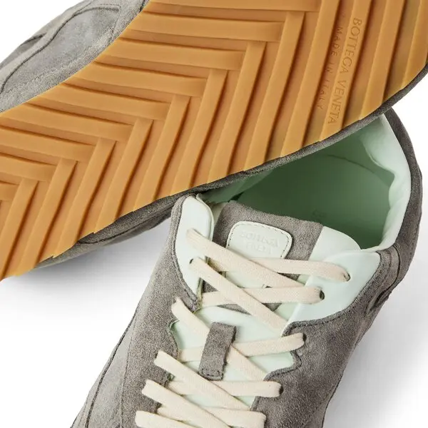 Bottega Veneta Solid Color Low Top Trainers