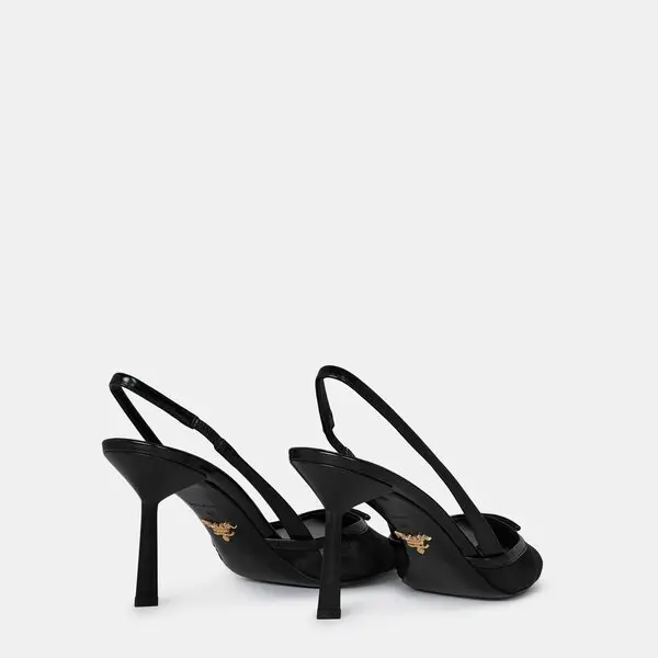 Prada Mesh Slingback High Heel Shoes
