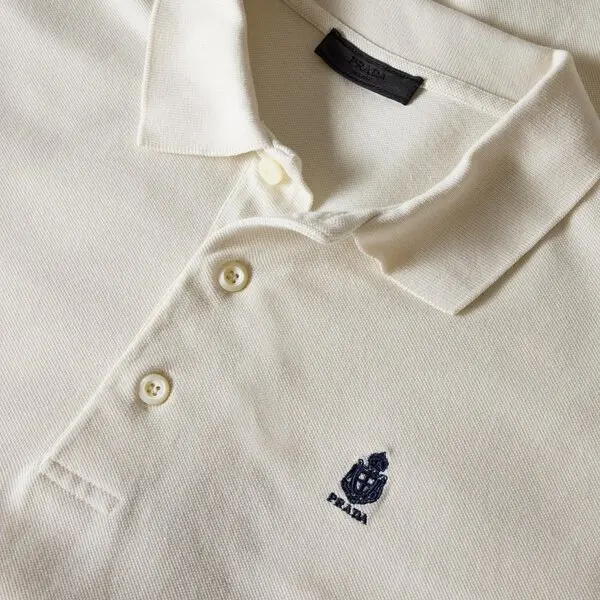Prada Short-sleeve Pique Polo Shirt