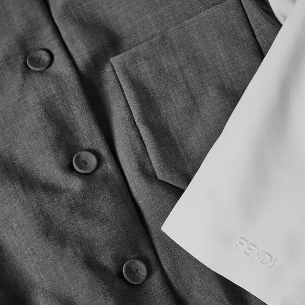 Fendi Softshell Blouson Jacket With Stand Collar