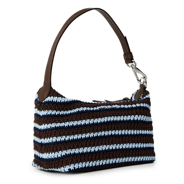 Miu Miu Striped Woven Shoulder Bag