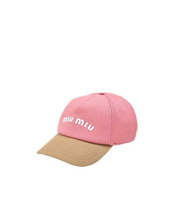 Miu Miu Color Block Baseball Cap - Pink