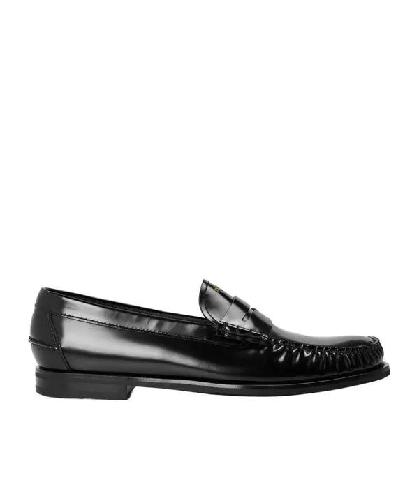 Prada Foil Mocassin Loafers