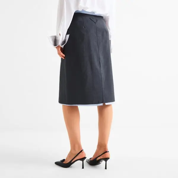 Prada Midi Skirt - Black