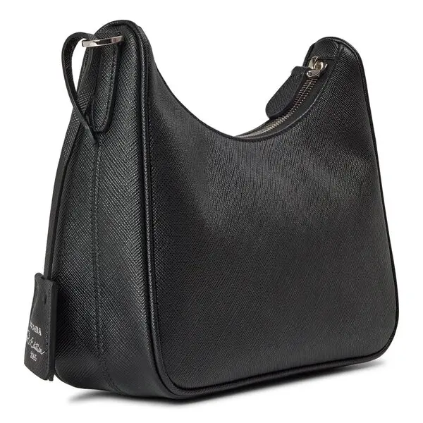 Prada Leather Shoulder Bag With Pouch