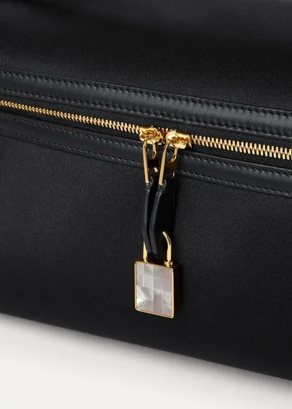 Loro Piana Extra Softy Bag L33 Shoulder Bag - Black/gold