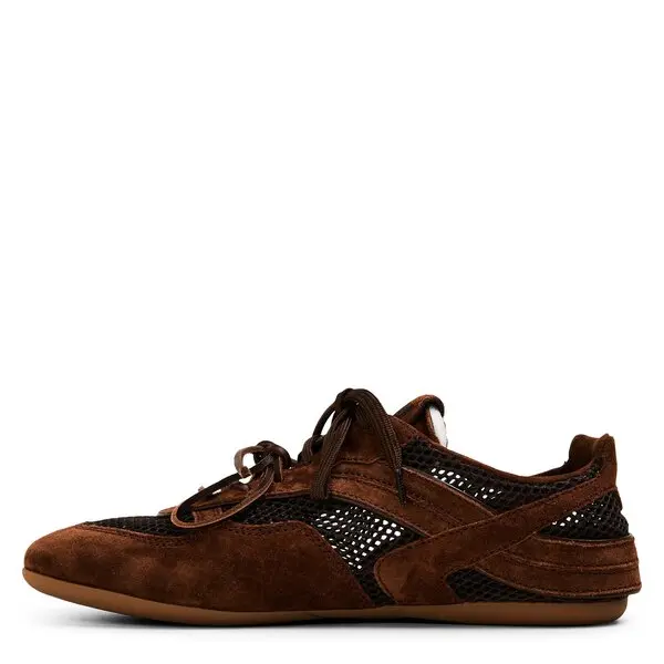 Miu Miu Low-top Lace-up Sneakers - Brown