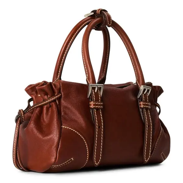 Prada Vintage Soft Leather Tote Bag