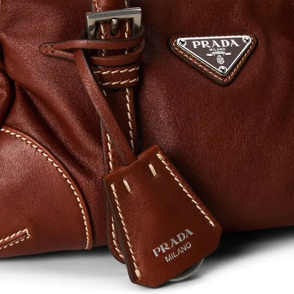 Prada Vintage Soft Leather Tote Bag