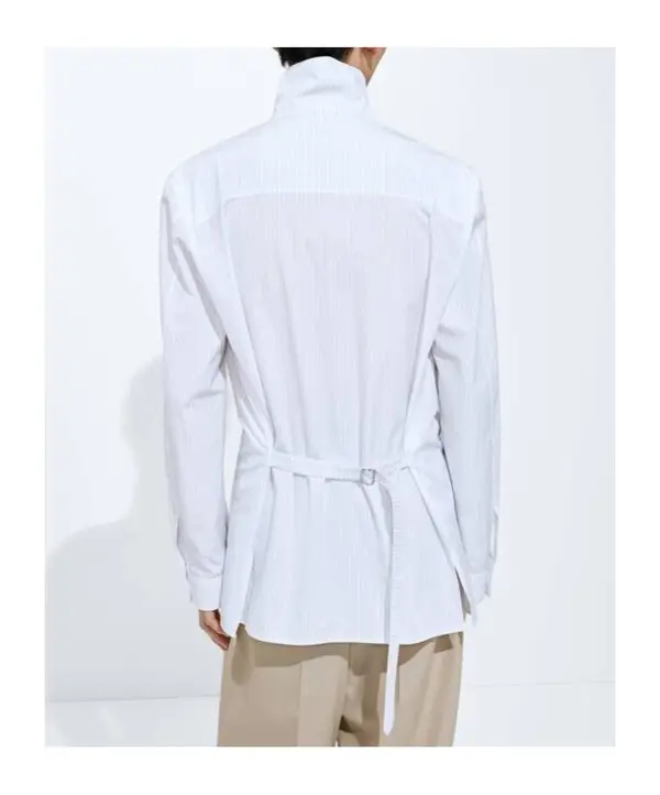Bottega Veneta Cotton Poplin Pinstripes Shirt