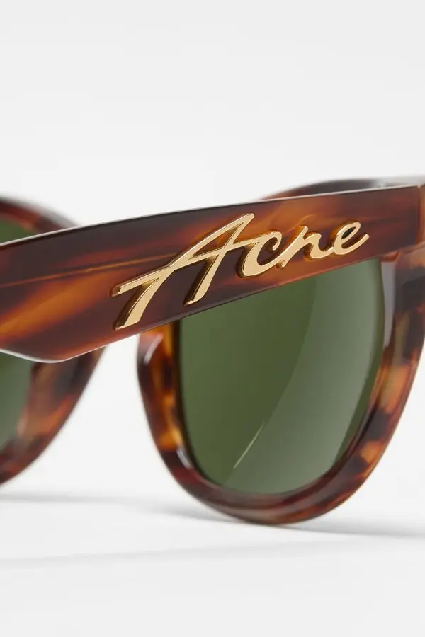 Acne Studios Square Frame Sunglasses With Logo Detail