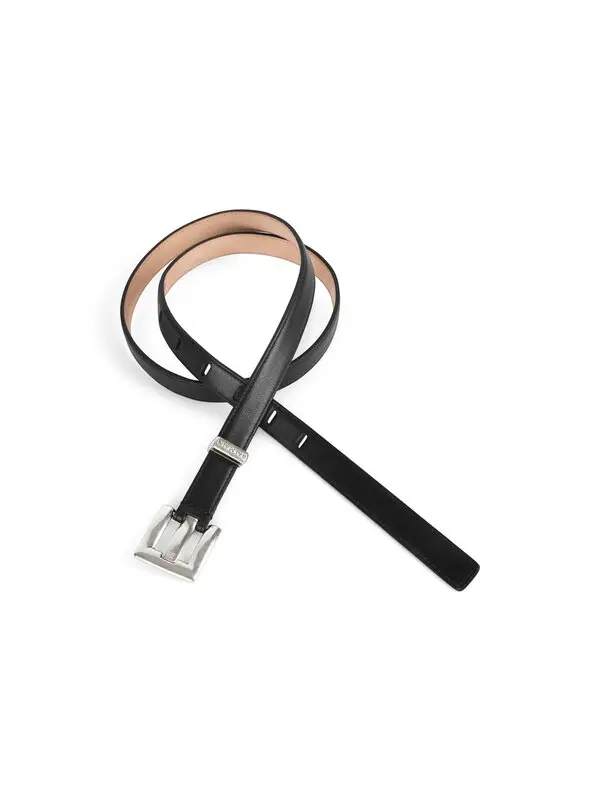 Balmain Anthem Smooth Leather Belt
