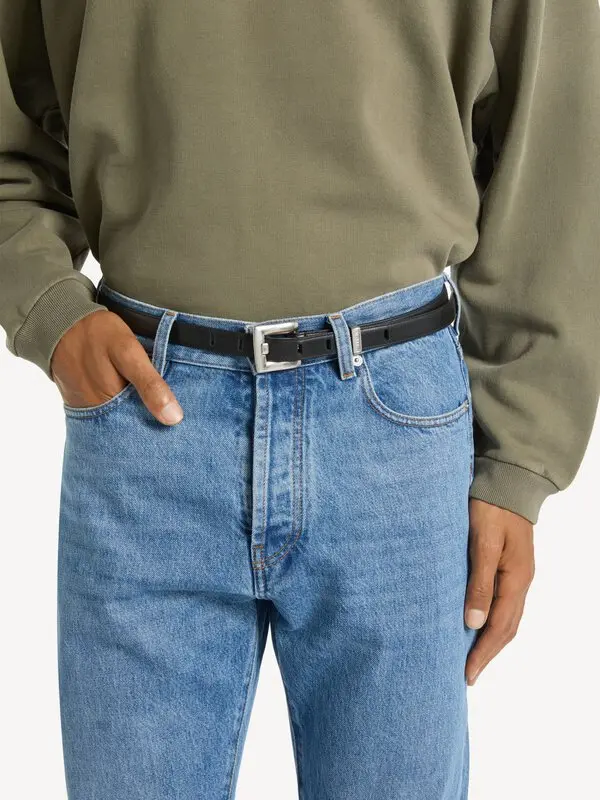 Balmain Anthem Smooth Leather Belt