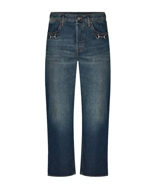 Gucci Horsebit Wide-leg Jeans