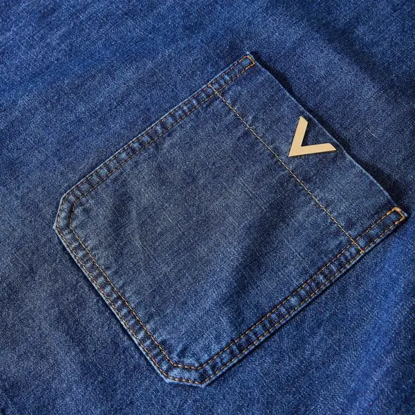 Valentino Garavani Denim Tunic Shirt