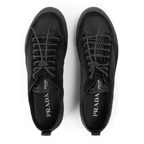 Prada Solid Color Low Top Trainers