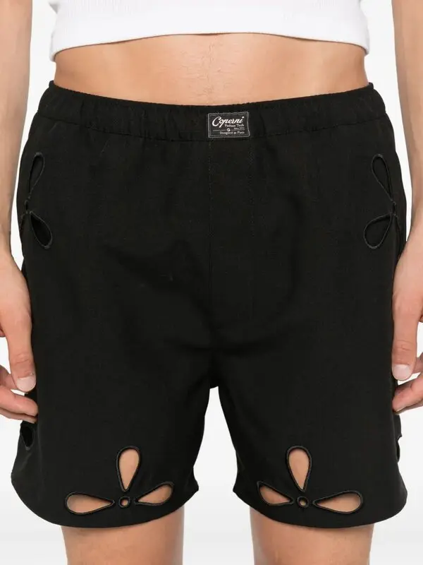 Coperni Petal Cut-out Shorts