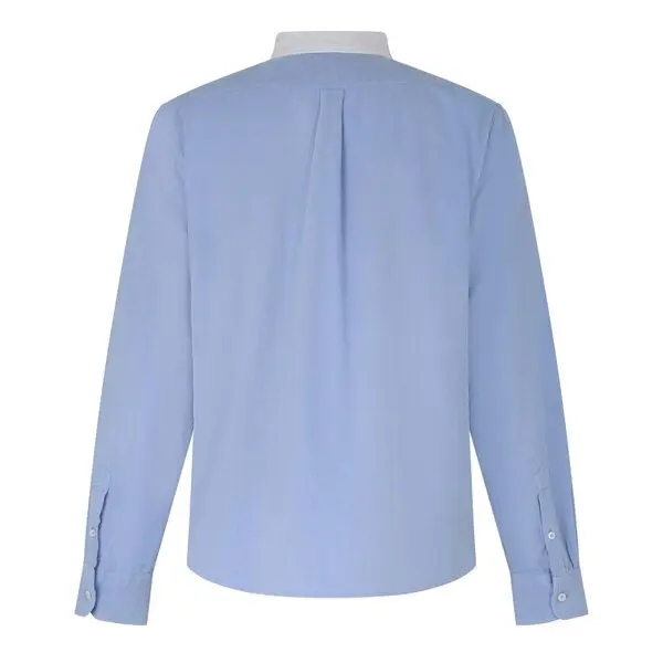 Prada Long-sleeve Poplin Polo Shirt