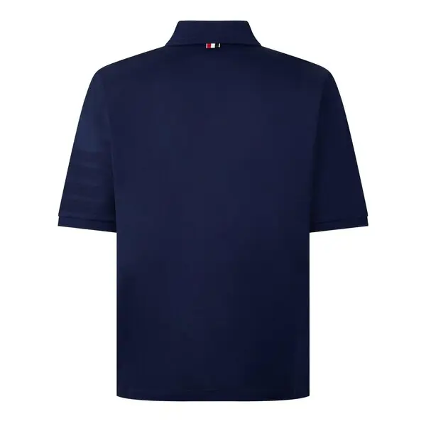 Thom Browne Short-sleeve Pique Polo Shirt - No