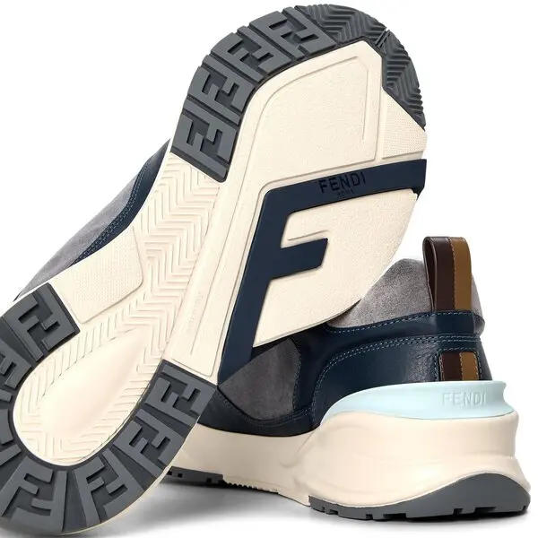 Fendi Color Blocked Low Top Trainers