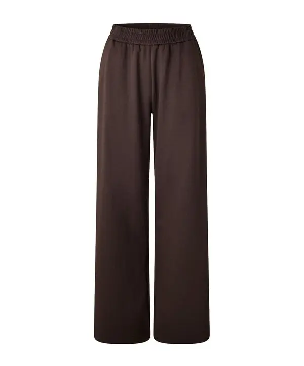 Moncler Velour Wide-leg Track Pants - Black