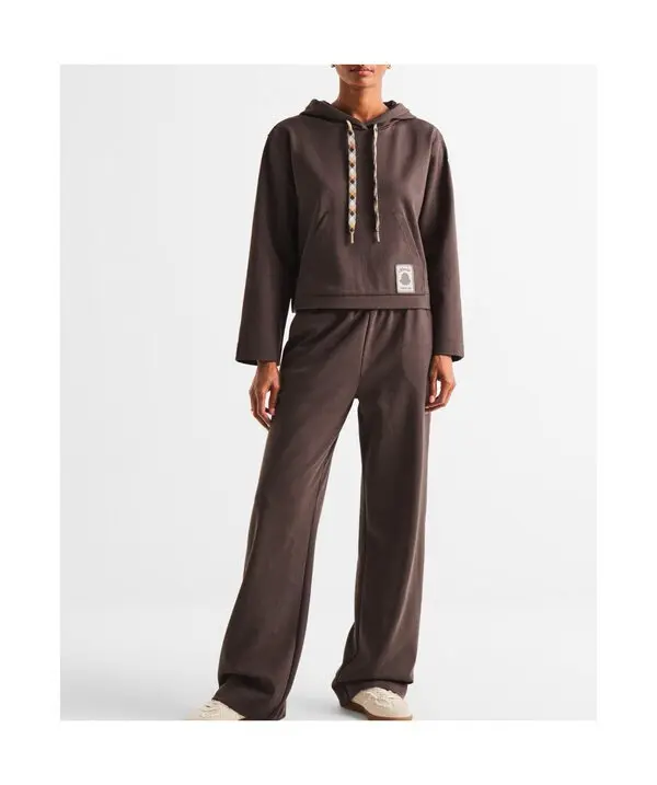 Moncler Velour Wide-leg Track Pants - Black