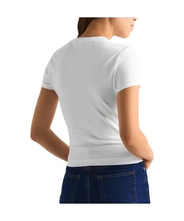 Dolce & Gabbana Embossed Cropped Fitted Short-sleeve Top