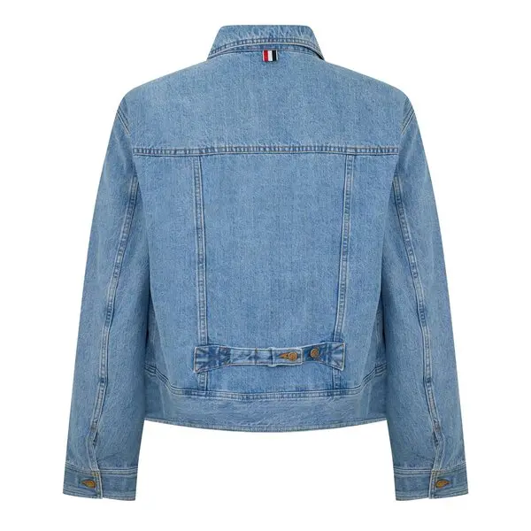 Thom Browne Cropped Denim Trucker Jacket
