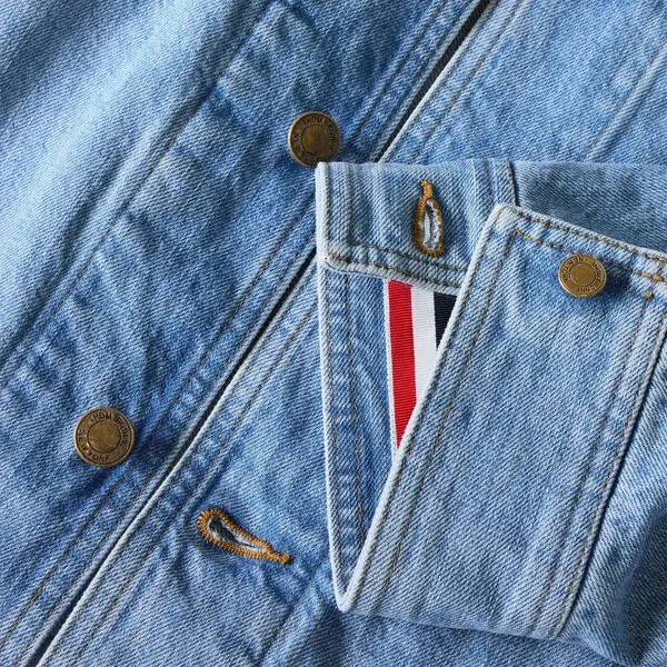 Thom Browne Cropped Denim Trucker Jacket