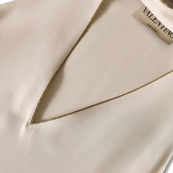 Valentino Garavani Sleeveless Halter Mini Shift Dress