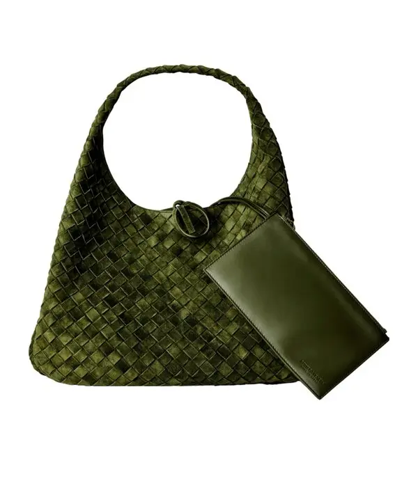 Bottega Veneta Woven Tote Bag With Pouch