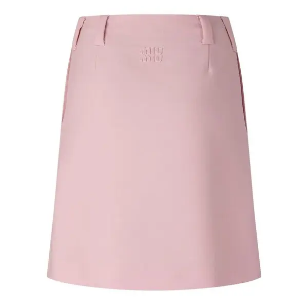 Miu Miu High-waisted Wrap Mini Skirt With Pleats - No