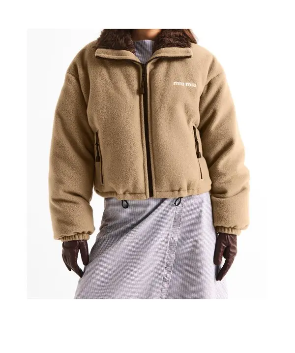 Miu Miu Cropped Stand Collar Jacket - No