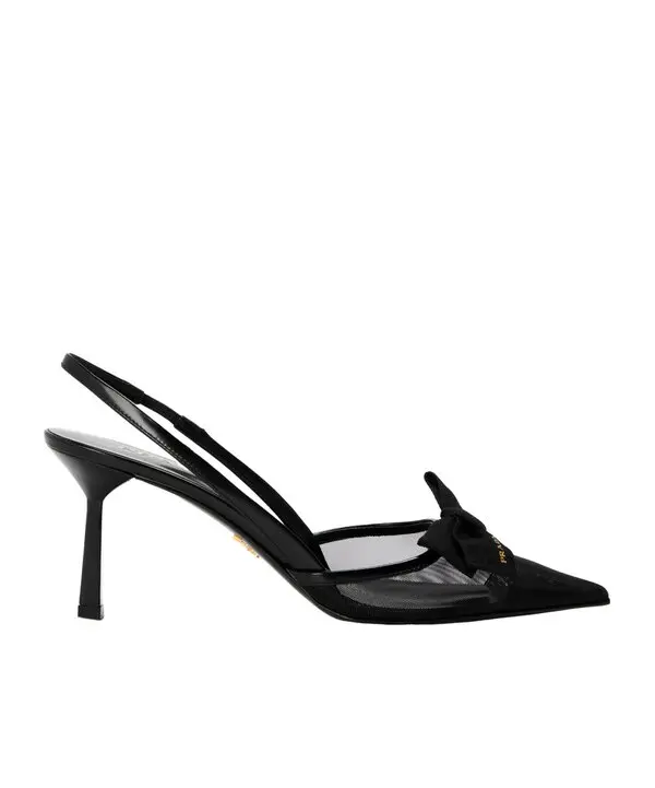 Prada Bow Slingback Heels