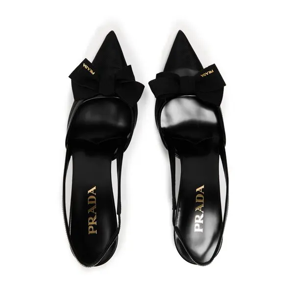 Prada Bow Slingback Heels