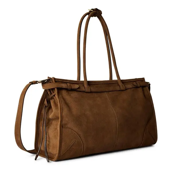 Prada Bonnie Large Suede Handbag