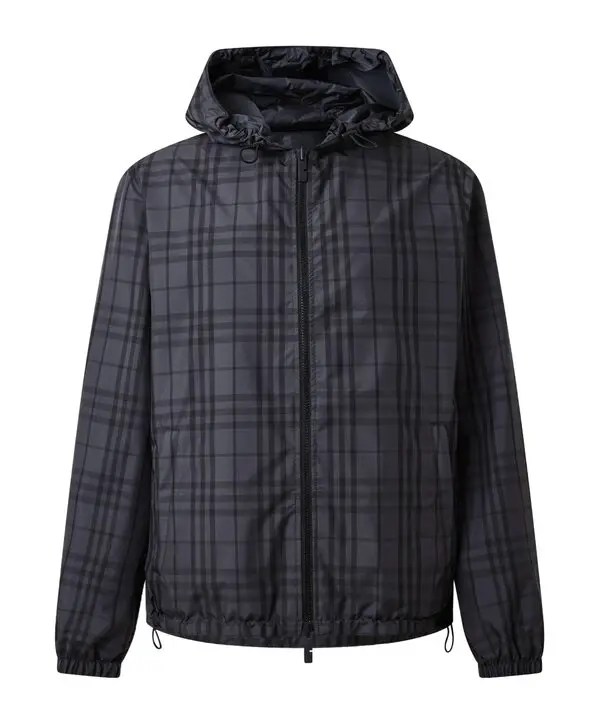 Burberry Reversible Checked Long Sleeve Windbreaker