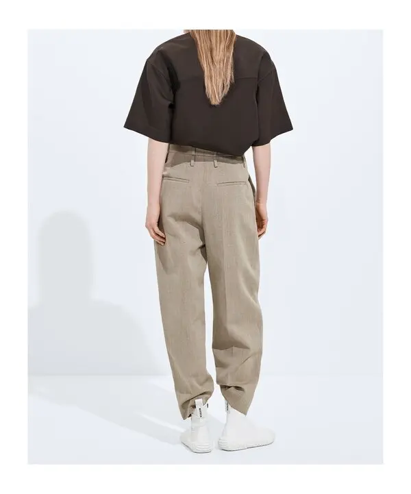 Bottega Veneta Wool And Linen Blend Tailored Trousers