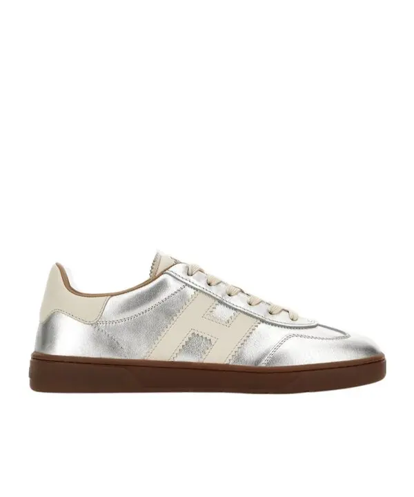 Hogan Cool Metallic Effect Sneakers - Silver